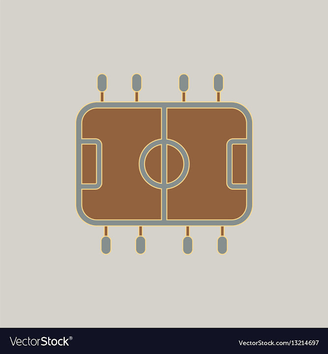 Free: Top view of table football vector image - nohat.cc