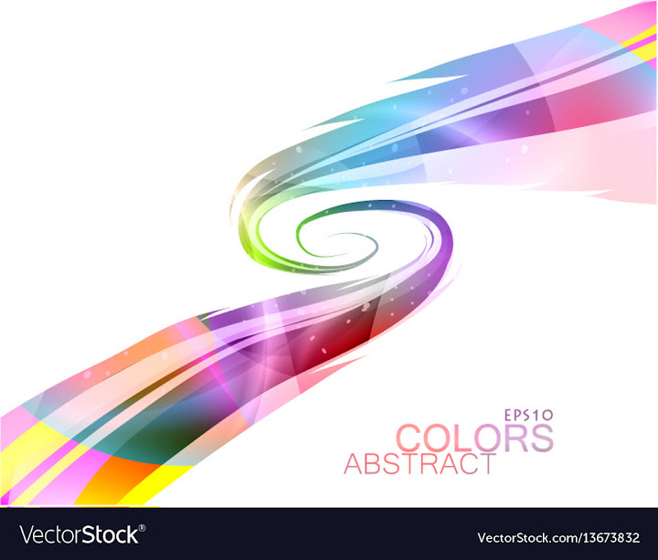 Free: Swirl colors on a white vector image - nohat.cc