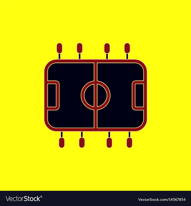 Free: Top view of table football vector image - nohat.cc