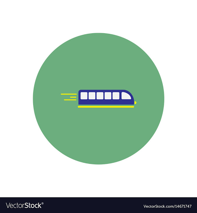 Free: Stylish icon in color circle high-speed train vector image - nohat.cc