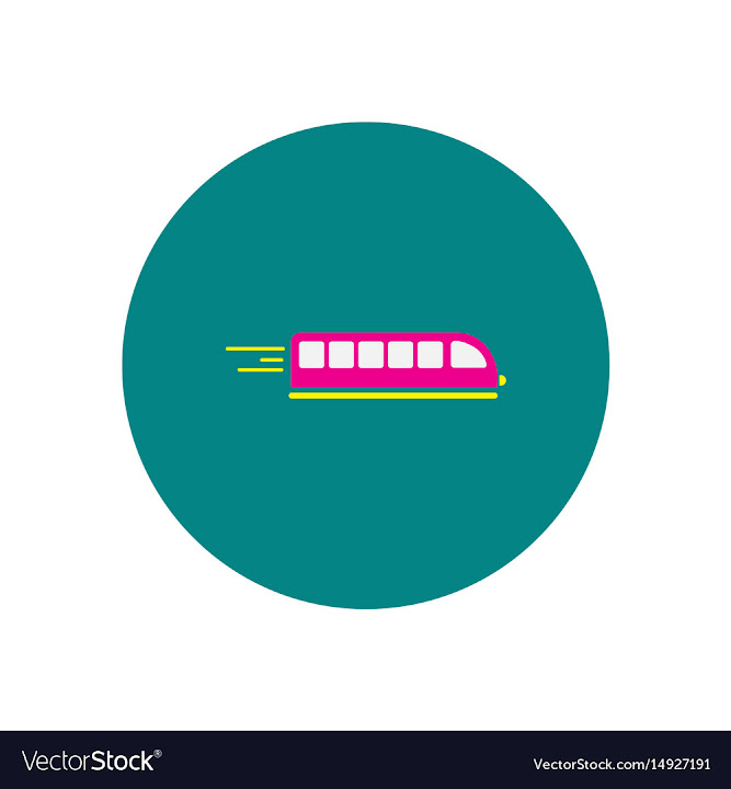Free: Stylish icon in color circle high-speed train vector image - nohat.cc