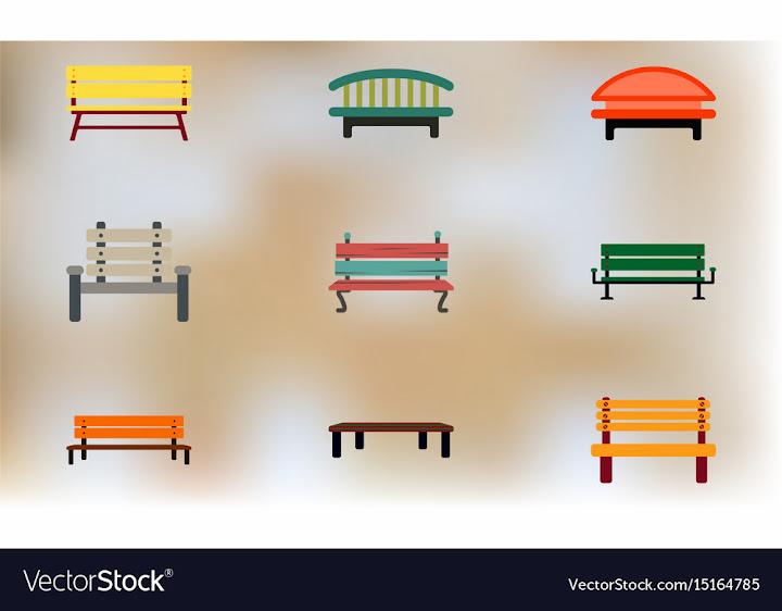 Free: Park seats collection vector image - nohat.cc