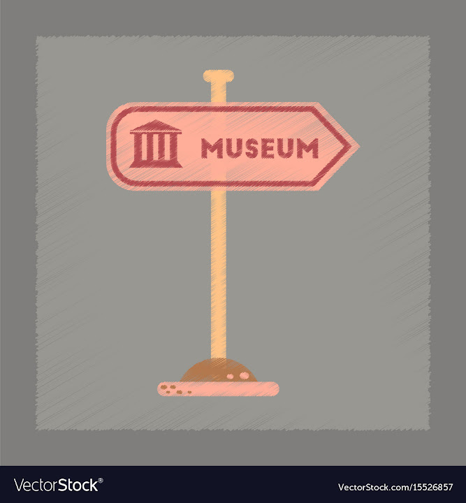 Free: Flat shading style icon museum sign vector image - nohat.cc