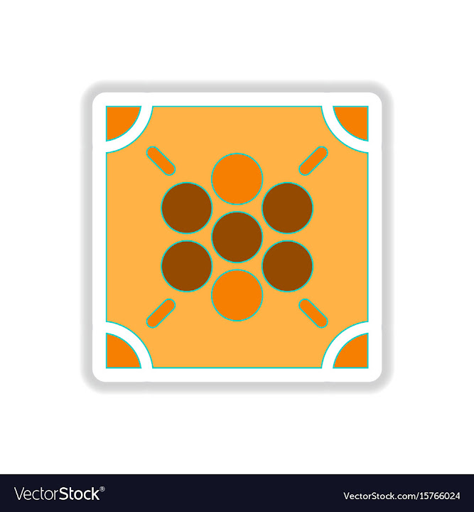 Free: In paper sticker style ludo vector image - nohat.cc