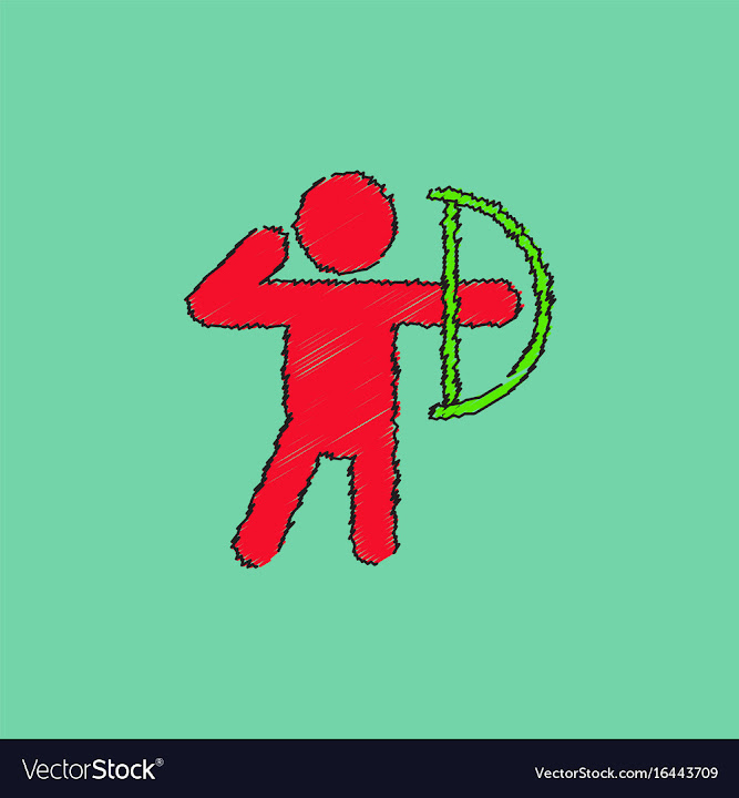 Free: Olympic games archery player athlete icon in vector image - nohat.cc