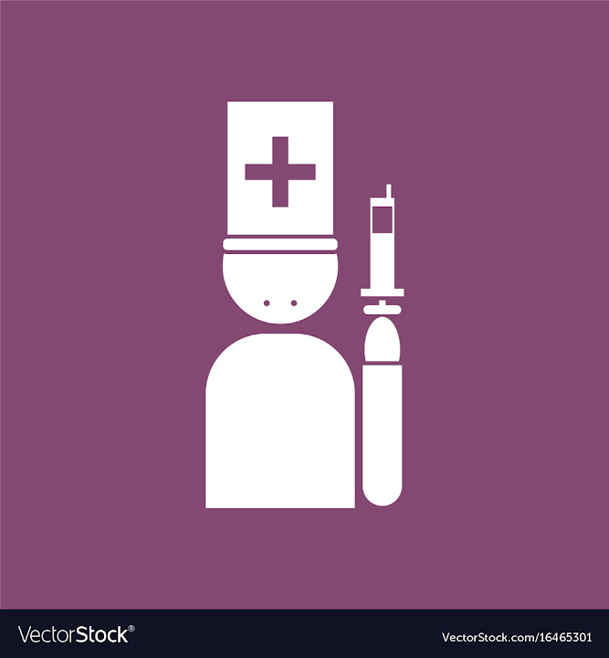 Free: Icon doctor with syringe vector image - nohat.cc