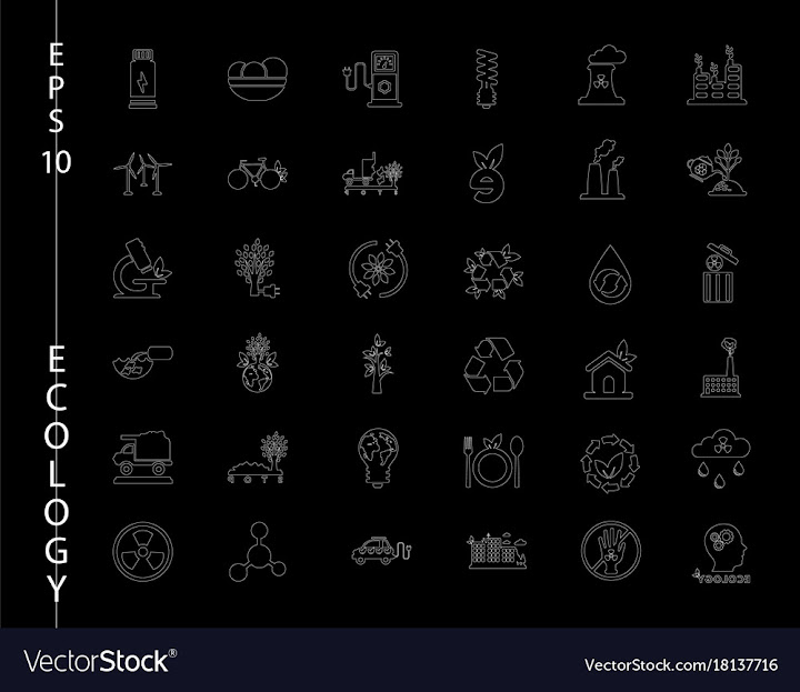 Free: Green ecology and environment icon set in format vector image ...