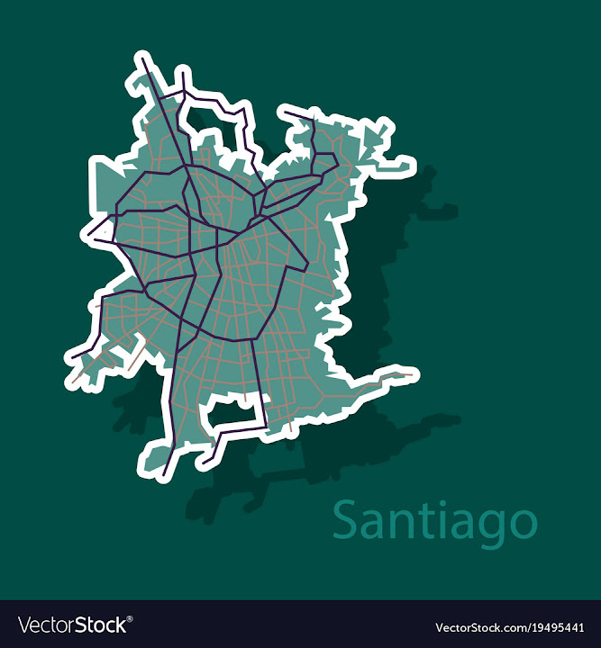Free: Sticker road and administrative map of vector image - nohat.cc