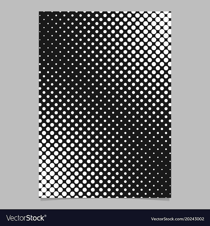 Free: Monochrome abstract halftone dot pattern brochure vector image - nohat.cc