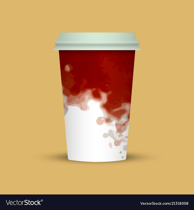 Free: Modern watercolor coffee cup template vector image - nohat.cc