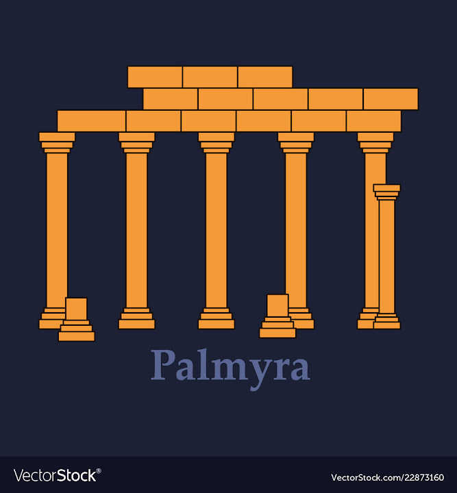 Free: Palmyra in syria flat cartoon style historic vector image - nohat.cc
