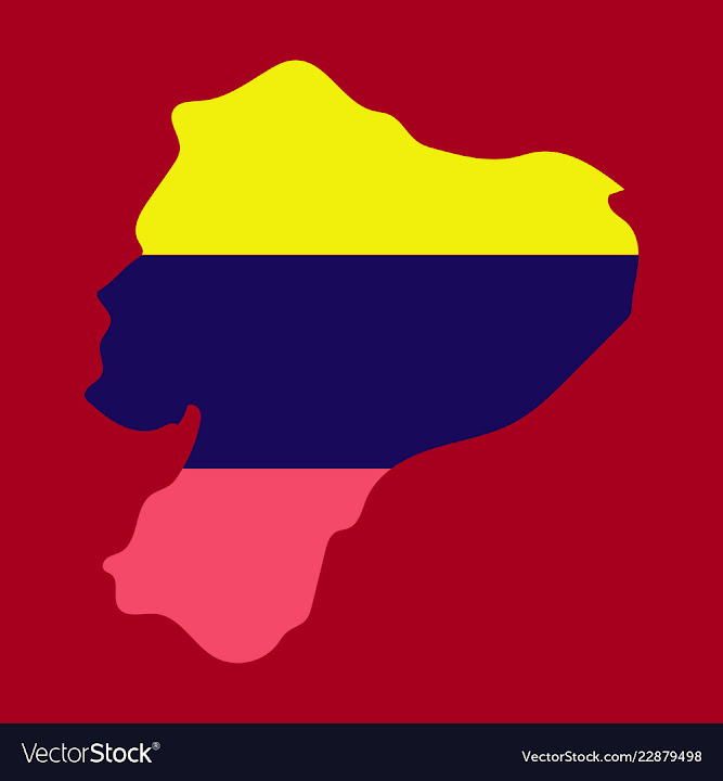 Free: Map of ecuador with regions and flags of provinces vector image ...