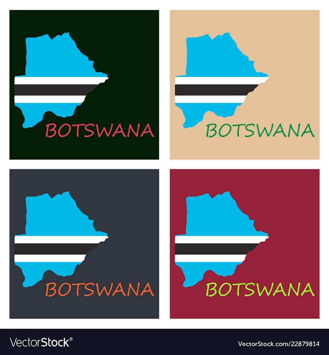Free: Map flag botswana vector image - nohat.cc