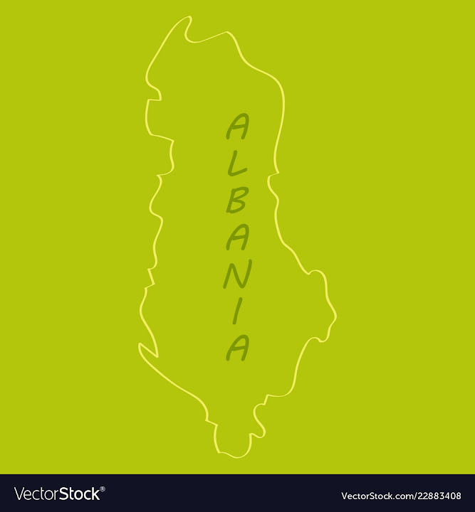 Free: Map of albania vector image - nohat.cc