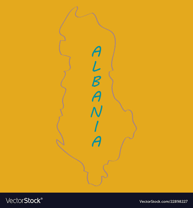 Free: Map of albania vector image - nohat.cc