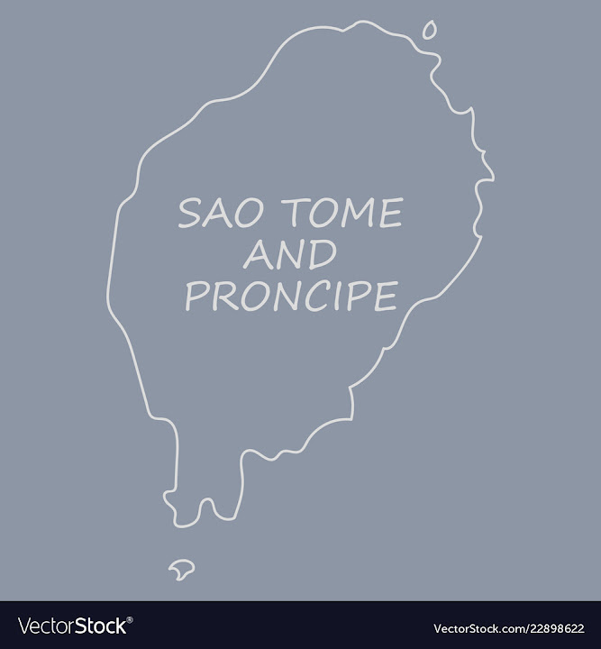 Free: Sao tome and principe map silhouette of sao tome vector image ...