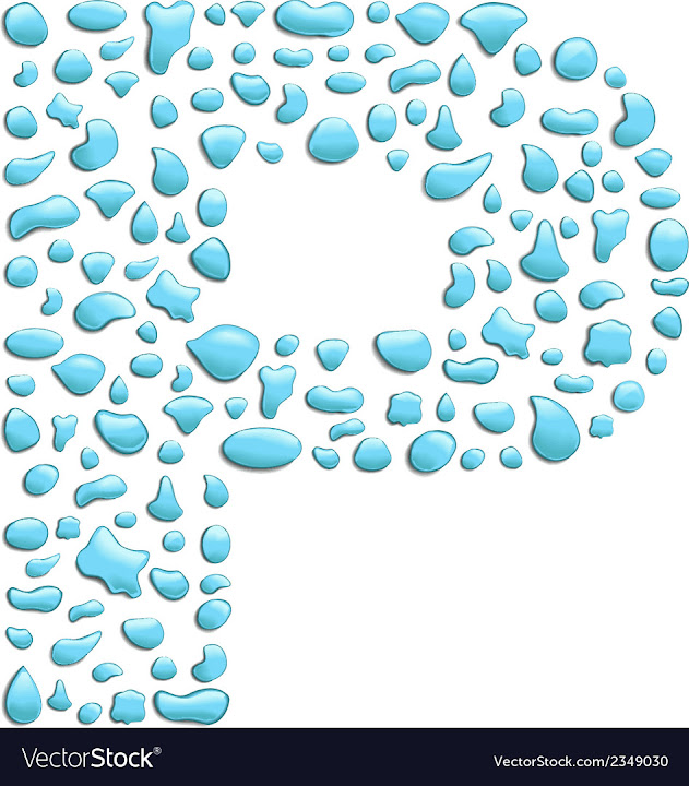 Free: Water letter p vector image - nohat.cc