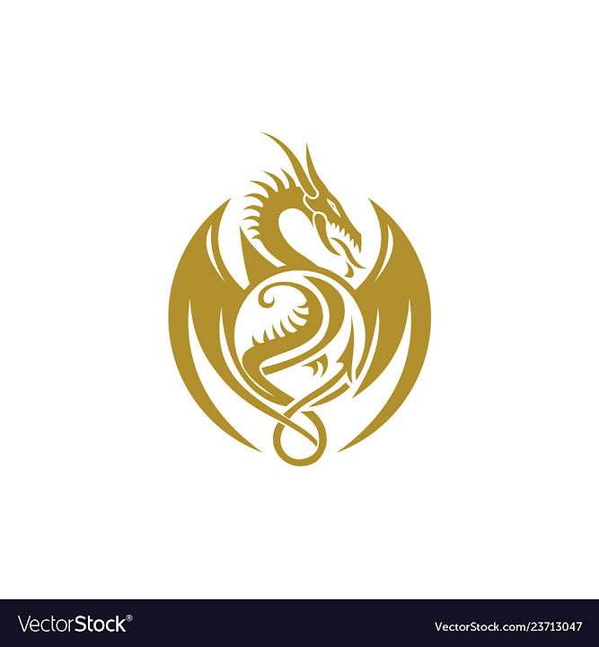 Free: Dragon logo template vector image - nohat.cc