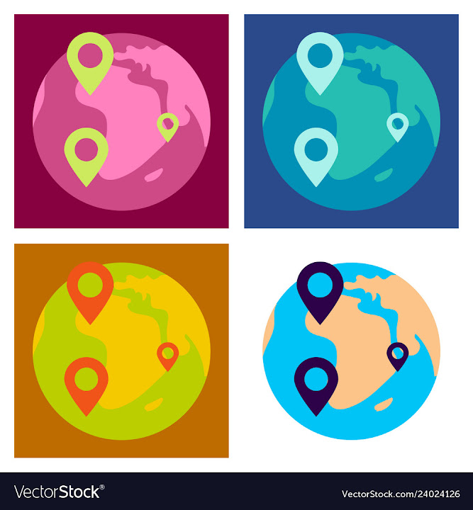 Free: Geo location targeting with gps positioning and vector image ...