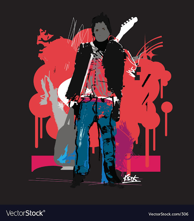 Free: Rock'n'Roll man vector image - nohat.cc