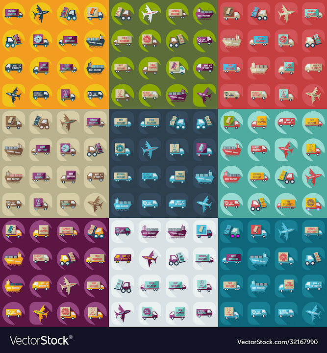 Free: assembly icons transport delivery set - nohat.cc
