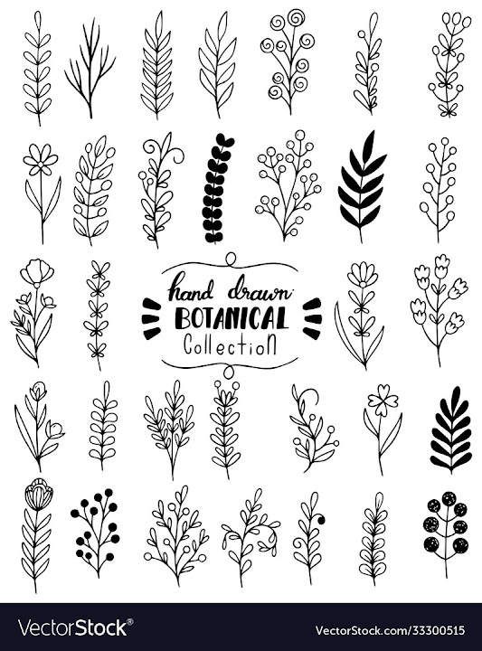 Free: 0085 hand drawn flowers doodle - nohat.cc