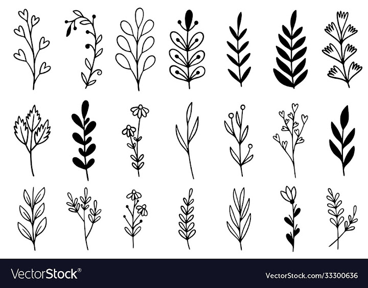 Free: 0187 hand drawn flowers doodle - nohat.cc