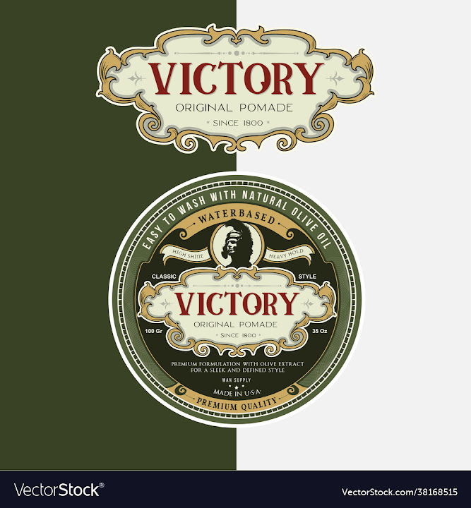 Free: pomade label design template - nohat.cc