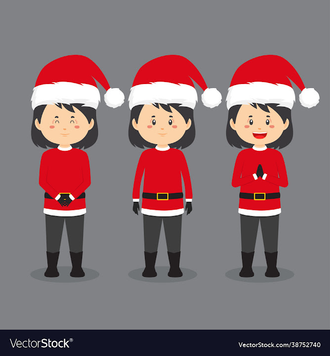 Free: character wearing santa costume with various - nohat.cc