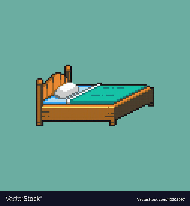 Free: pixel art bed for game asset and development - nohat.cc