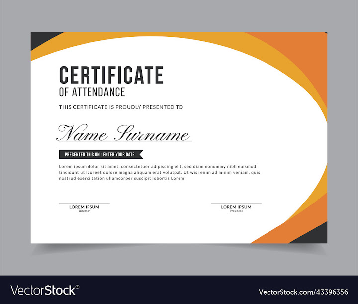 Free: modern certificate template design layout - nohat.cc