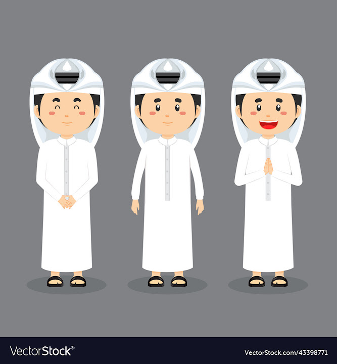 Free: qatar character with various expression - nohat.cc