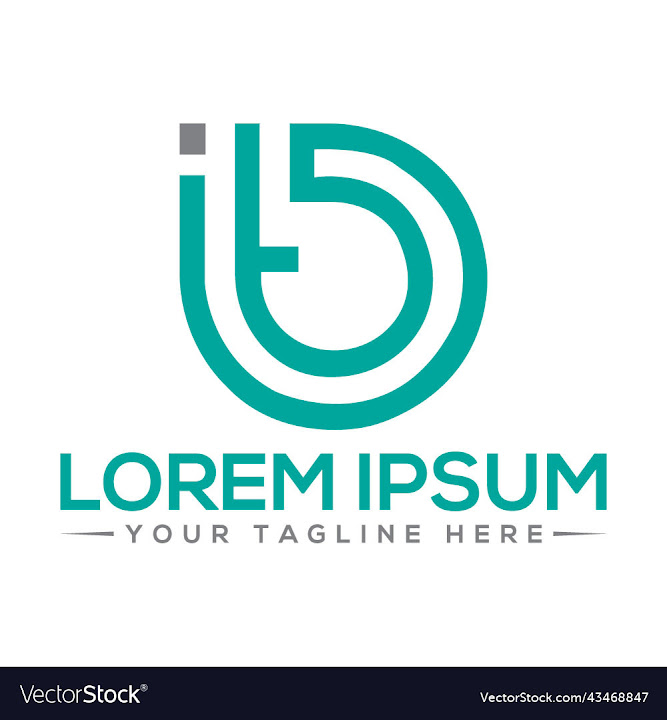 Free: modern ib letter logo design - nohat.cc
