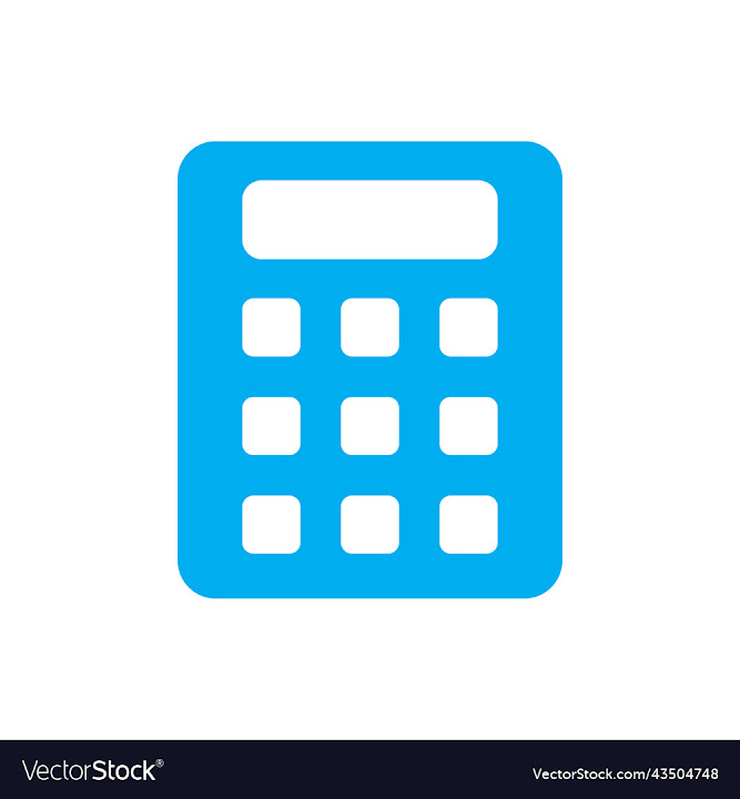 Free: blue calculator solid icon - nohat.cc