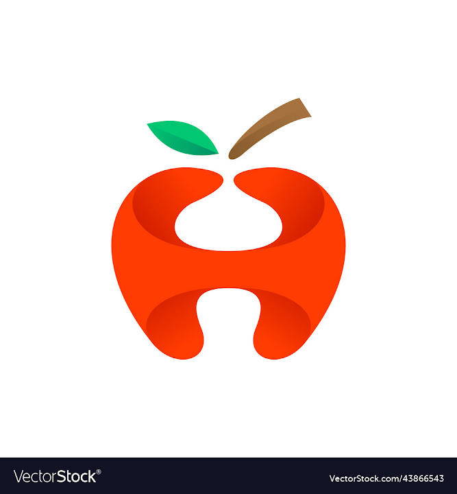 Free: letter h fruit apple nature simple logo - nohat.cc