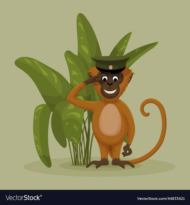 Free: monkey soldier in the jungle leaves - nohat.cc