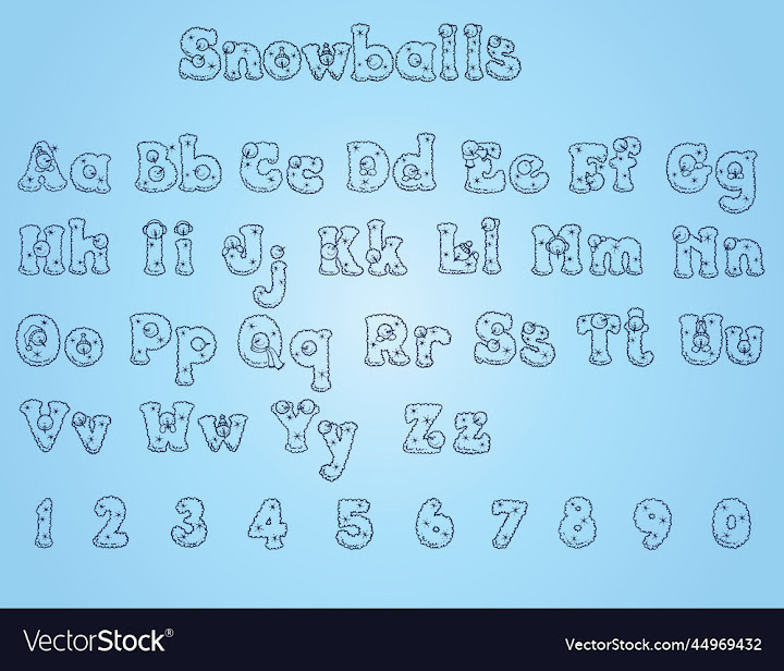 Free: snowball alphabet font - nohat.cc