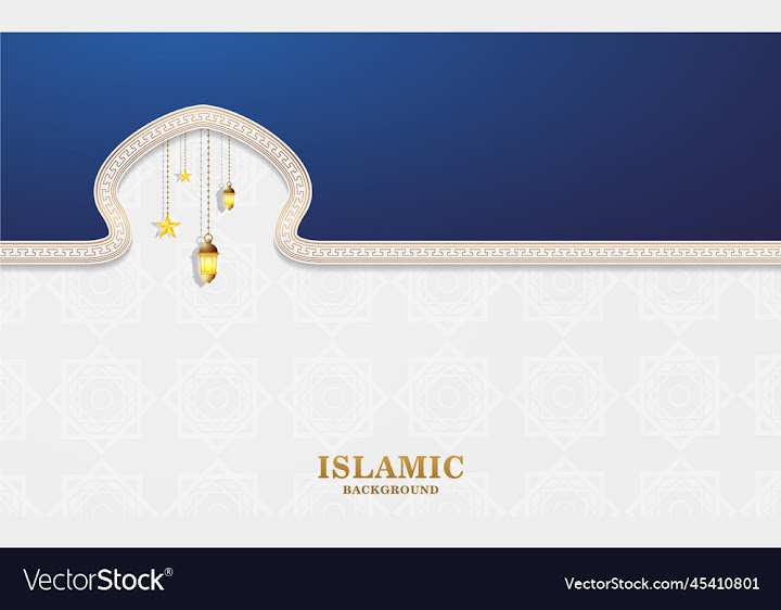 Free: blue and white elegant simple islamic background - nohat.cc