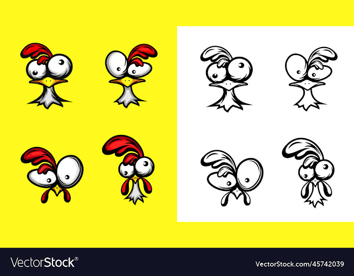 Free: confused crazy chicken head set - nohat.cc
