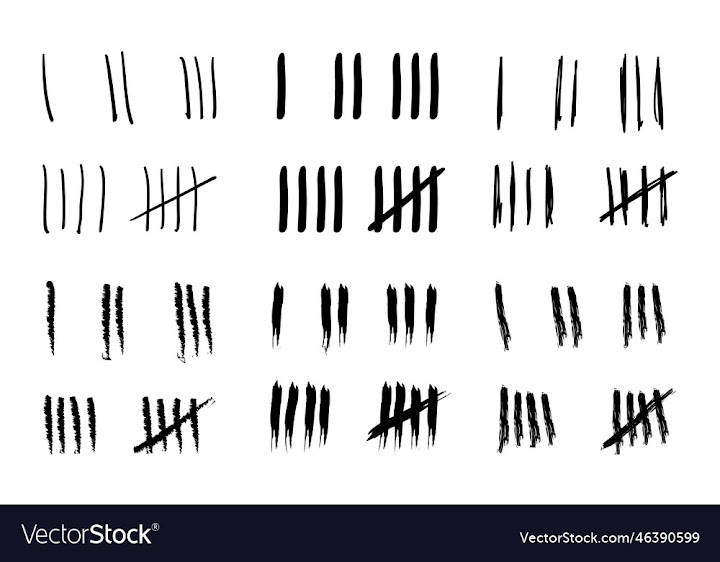 Free: hand drawn prison wall sticks lines counter - nohat.cc