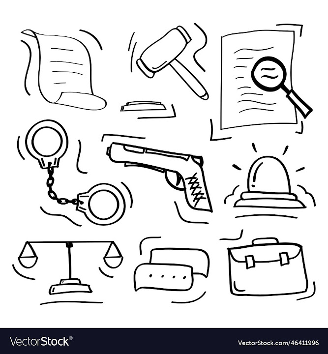 Free: hand drawn law and justice icons - nohat.cc