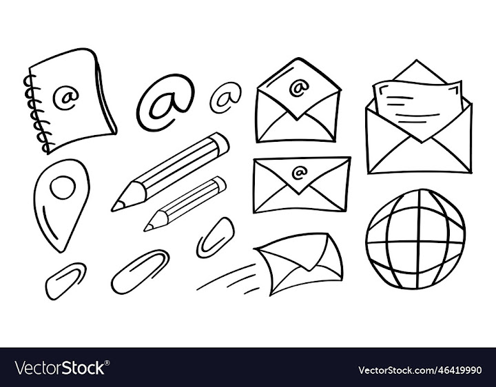 Free: hand drawn mail and email icon - nohat.cc