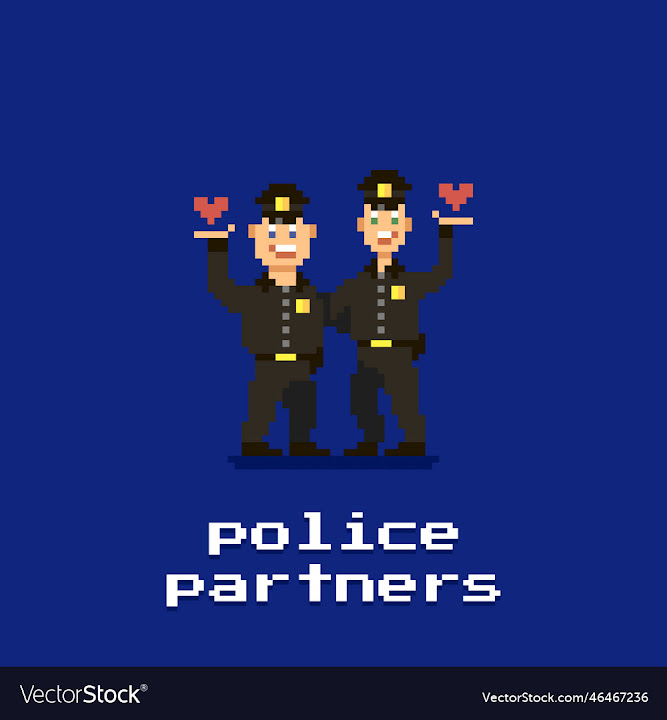 Free: two police officers hugging and holding hearts - nohat.cc