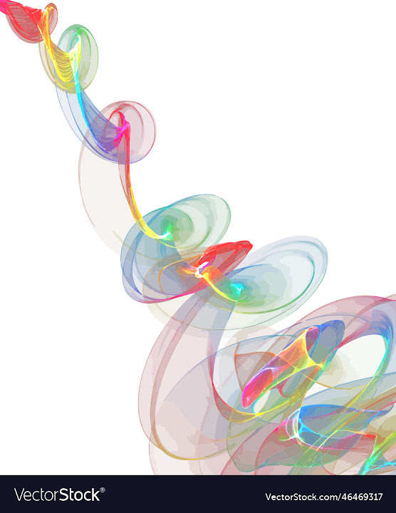 Free: swirly rainbow ribbon banner element - nohat.cc