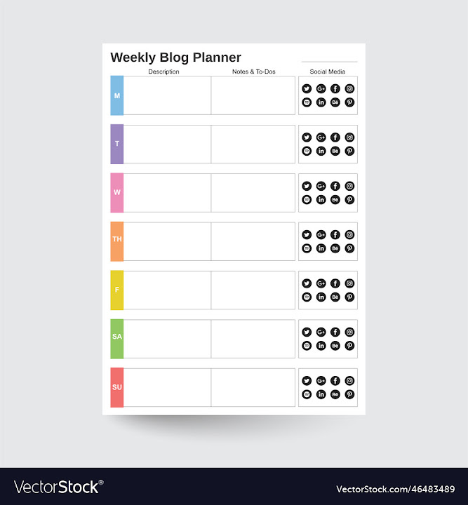 Free: weekly blog planner - nohat.cc