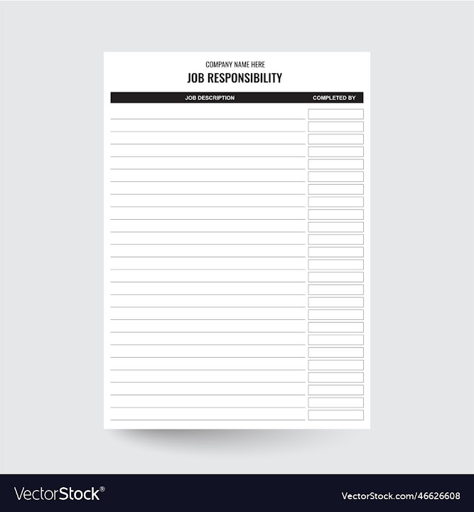 Free: job responsibility checklist - nohat.cc