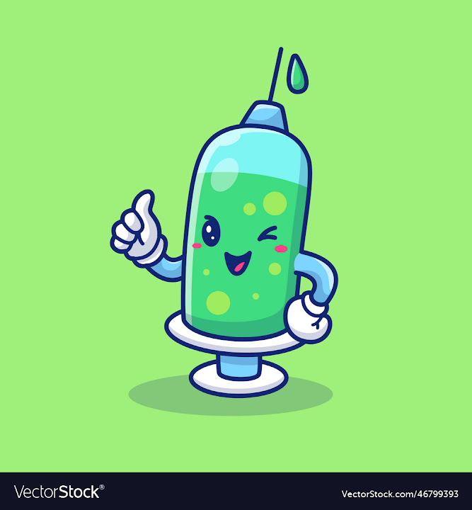 Free: cute injection syringe cartoon - nohat.cc