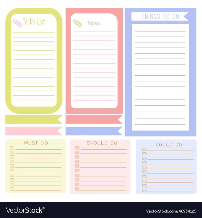 Free: to do list templates set - nohat.cc