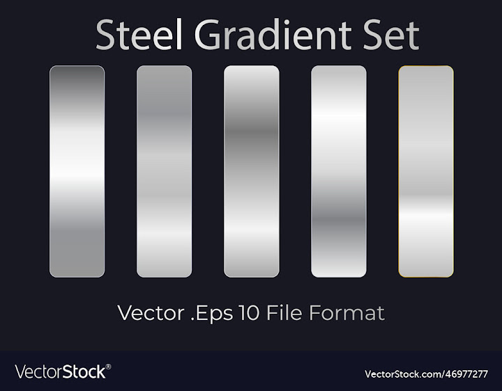 Free: silver metal steel gradient color set eps - nohat.cc