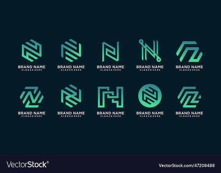 Free: set of n logo collection with geometry concept - nohat.cc